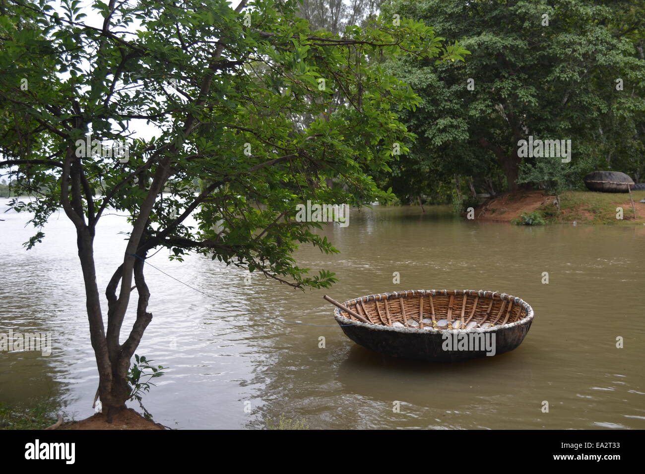 Waiting for some one!!! - Coracle ride at Talakkad. Lots of fun ...