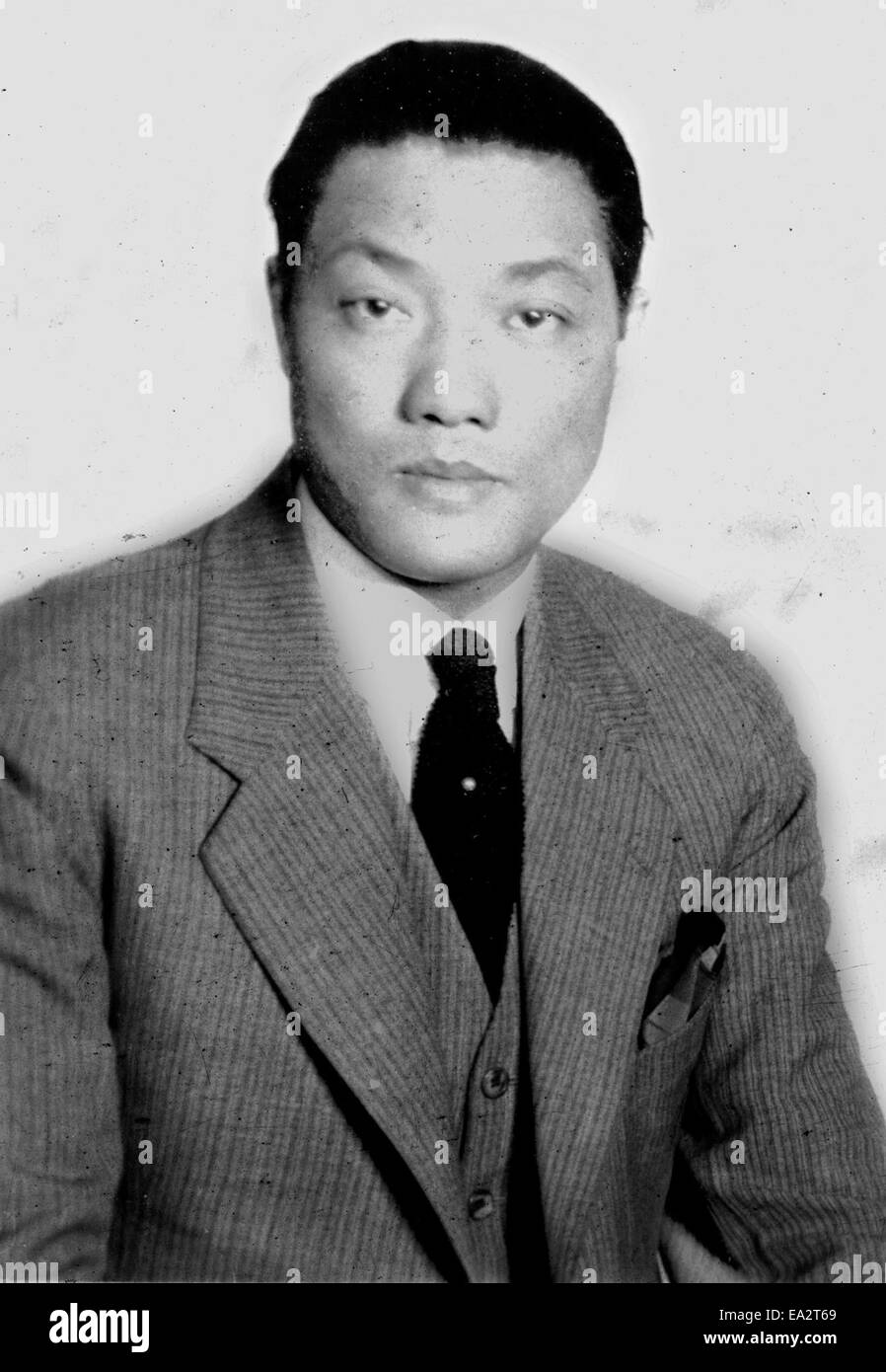 This portrait is believed to depict a Chinese man, possibly Kew Him Yip ...