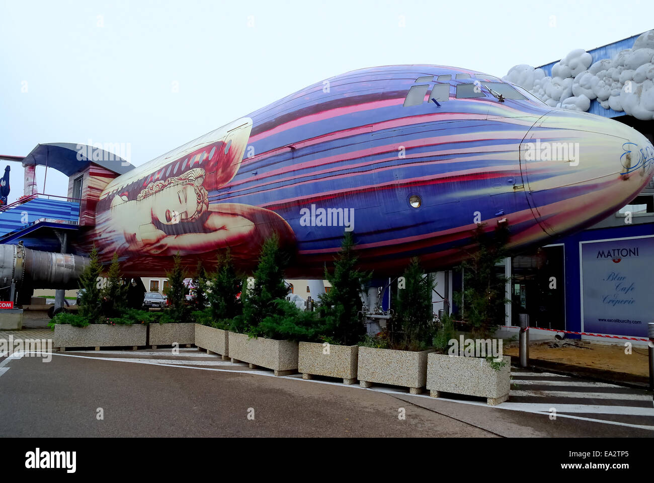 Czech Republic near the Austrian border. The Jet restaurant. The ...