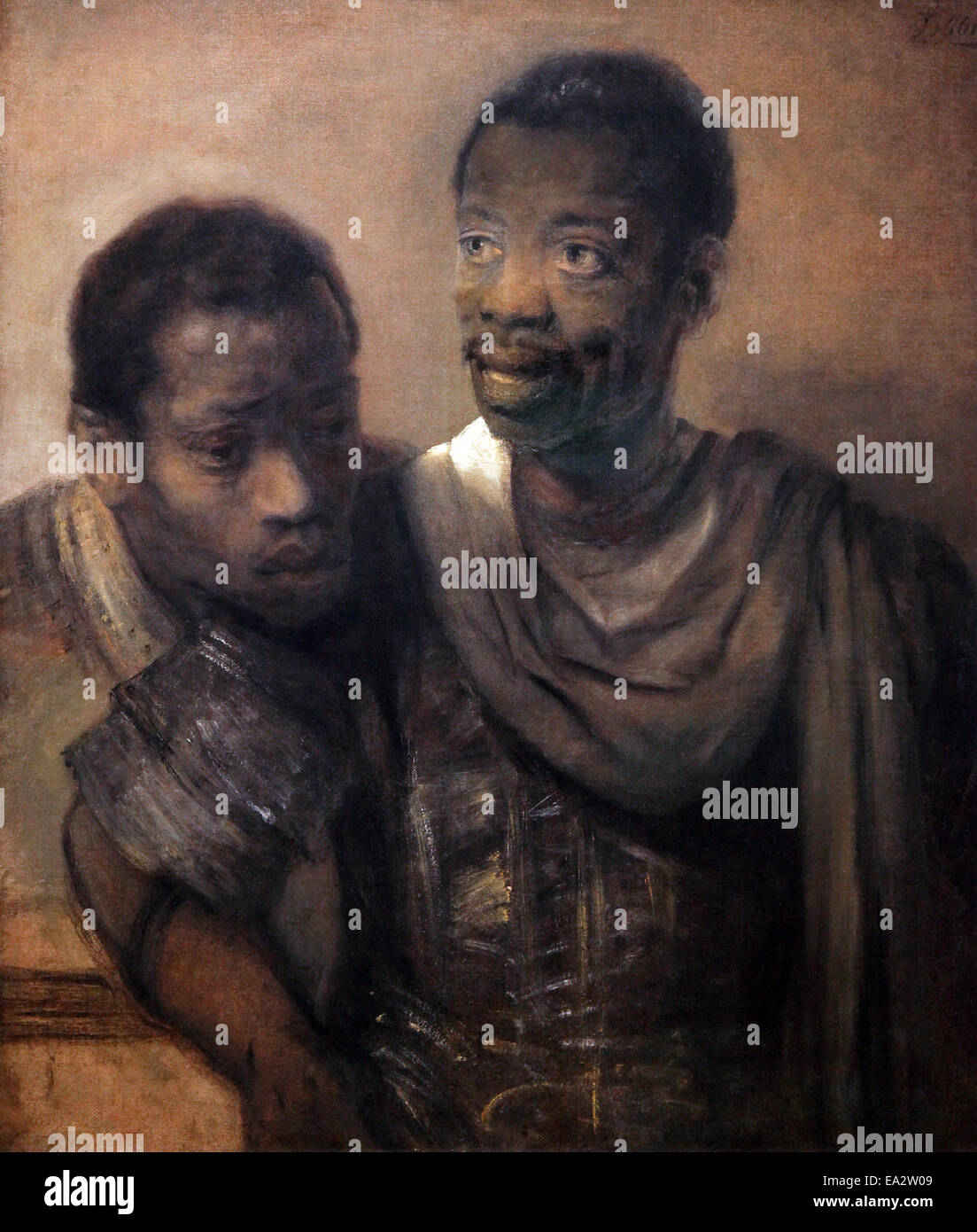 Two moors (1661) by Rembrandt van Rijn (1606-1669 Stock Photo - Alamy