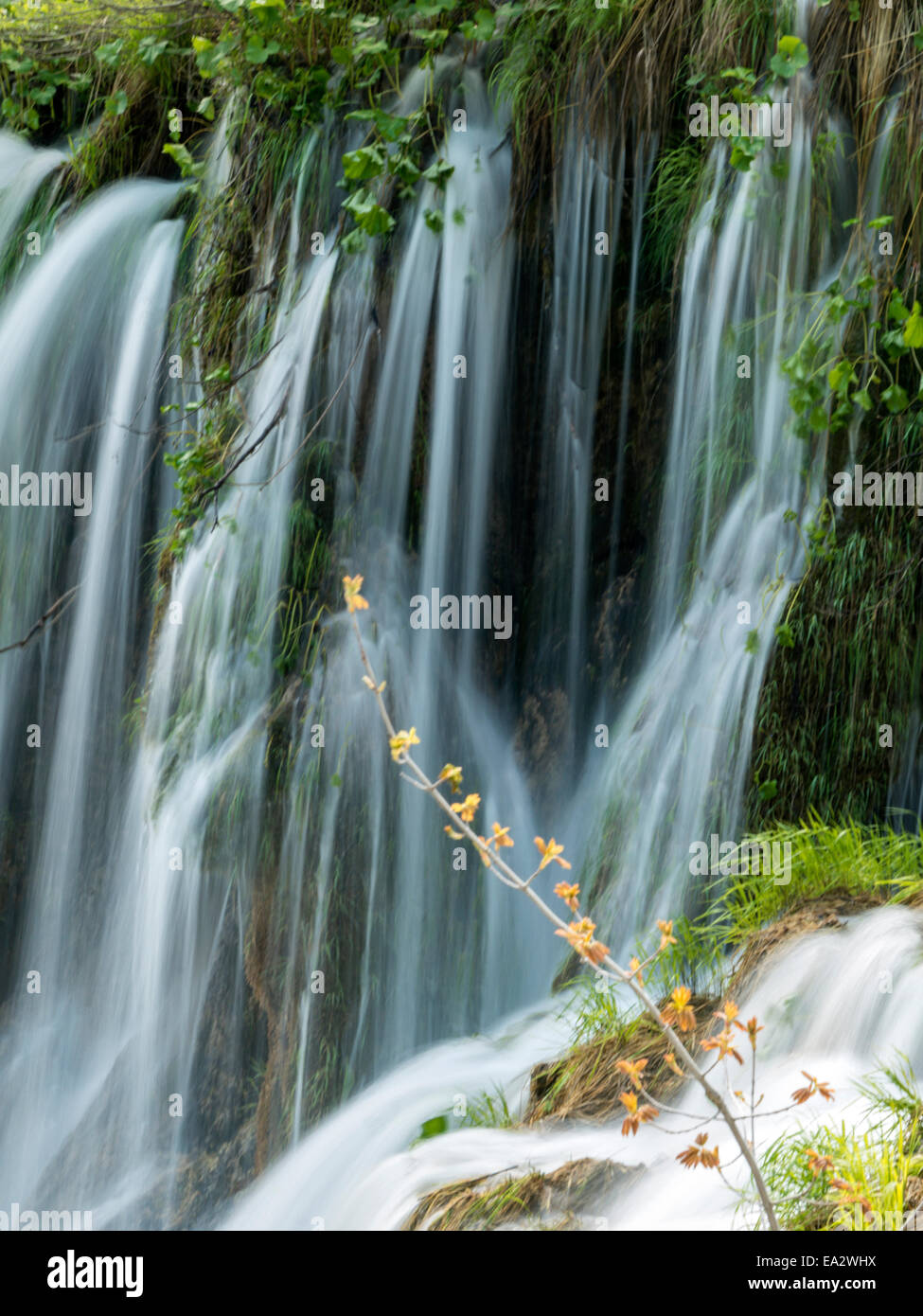 Magnificent waterfalls at the North side of "Lake Korana" provides a ...