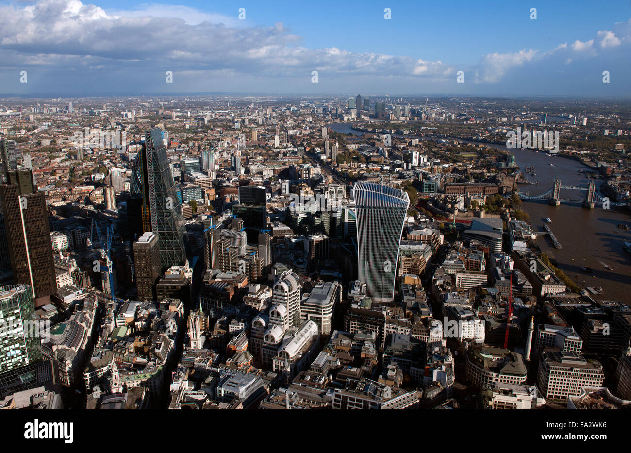 The City of London as seen from the air Stock Photo - Alamy