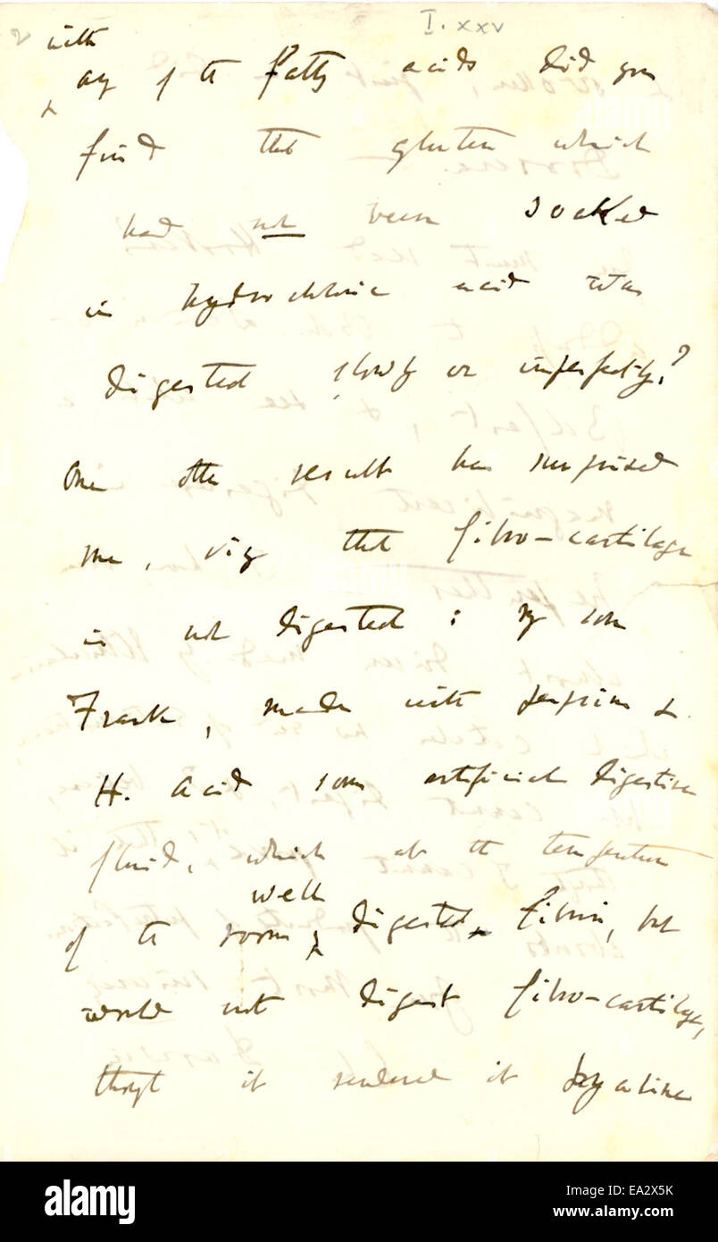 This letter, written by Charles Darwin to John Burdon-Sanderson in ...