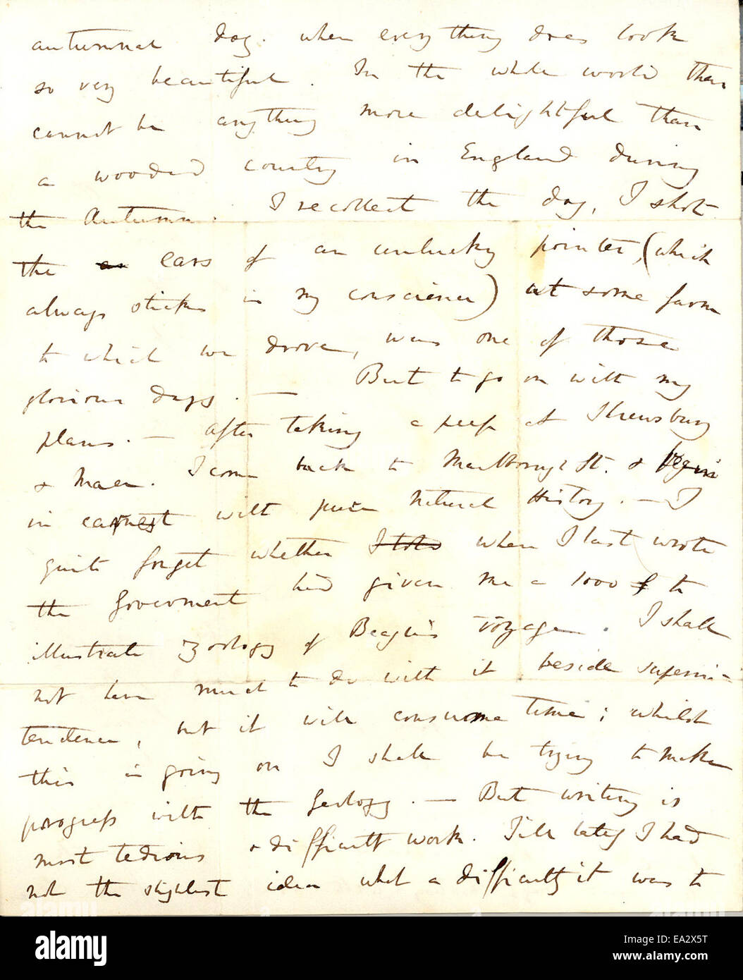 This letter from Charles Darwin to his cousin William Darwin Fox, dated ...