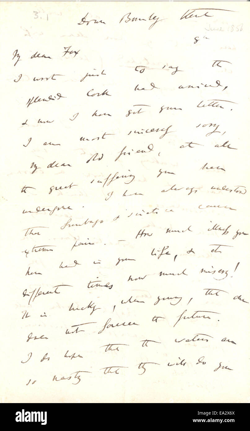 This letter, dated June 8, 1856, from Charles Darwin to his cousin ...