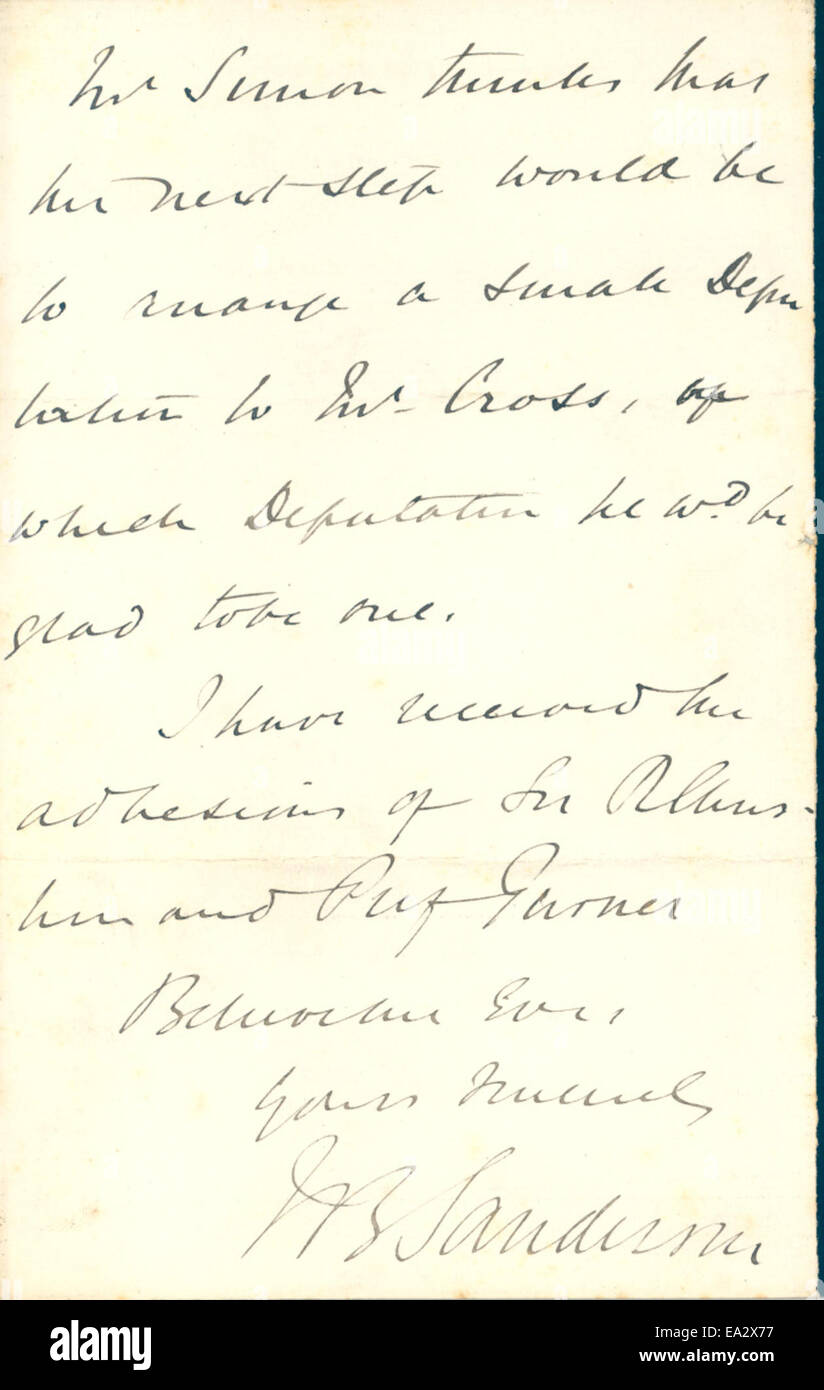 A letter from John Burdon-Sanderson to Charles R. Darwin, dated April ...