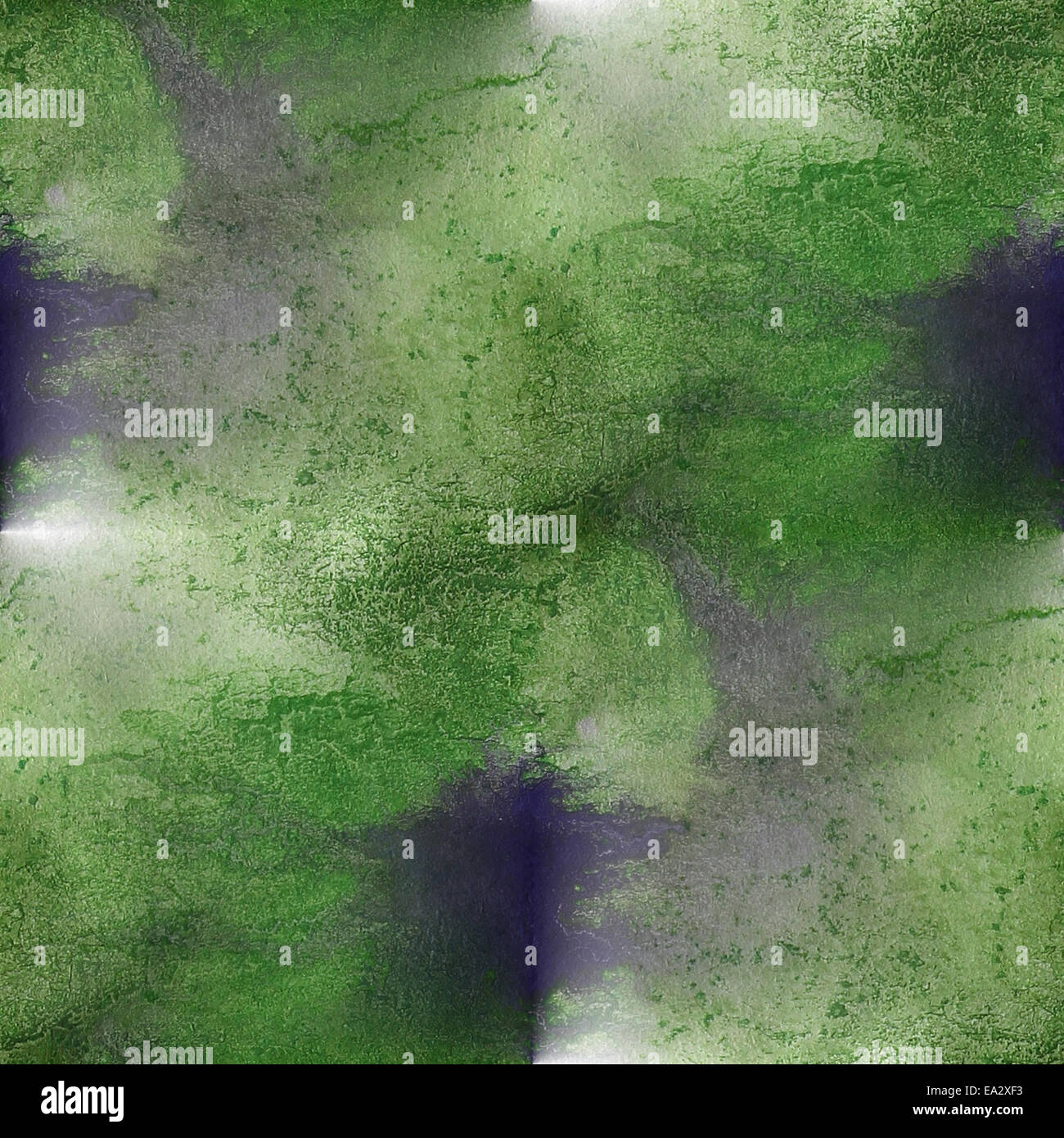 watercolor texture green, dark blue background wallpaper seam Stock ...