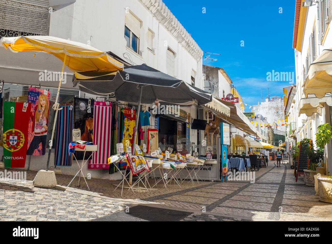 Markets in the Old Town, Albufeira, Algarve, Portugal, Europe Stock ...