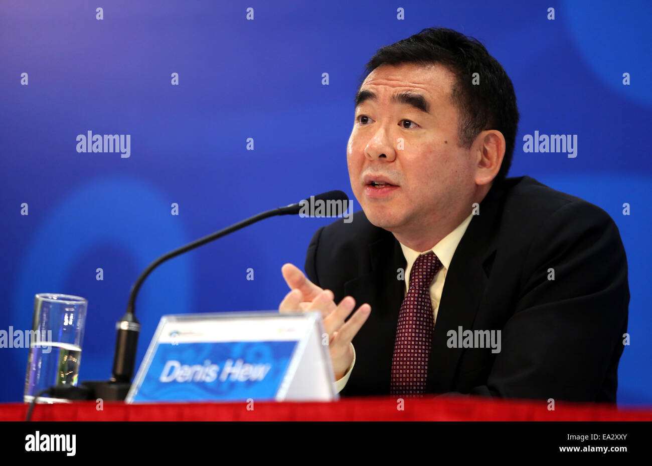 Beijing, China. 6th Nov, 2014. Dr. Denis Hew, director of the APEC ...
