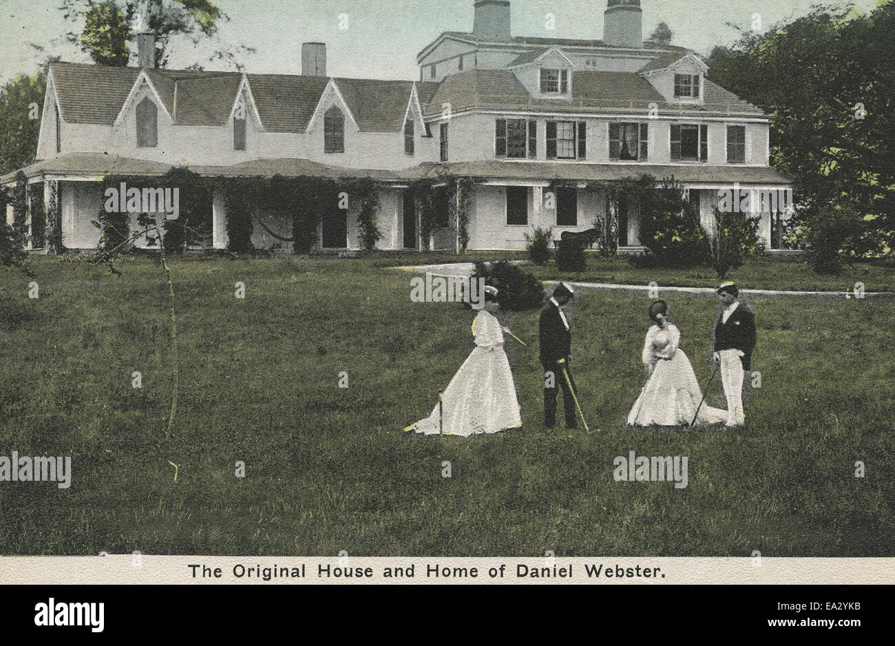 The original Daniel Webster House Stock Photo - Alamy