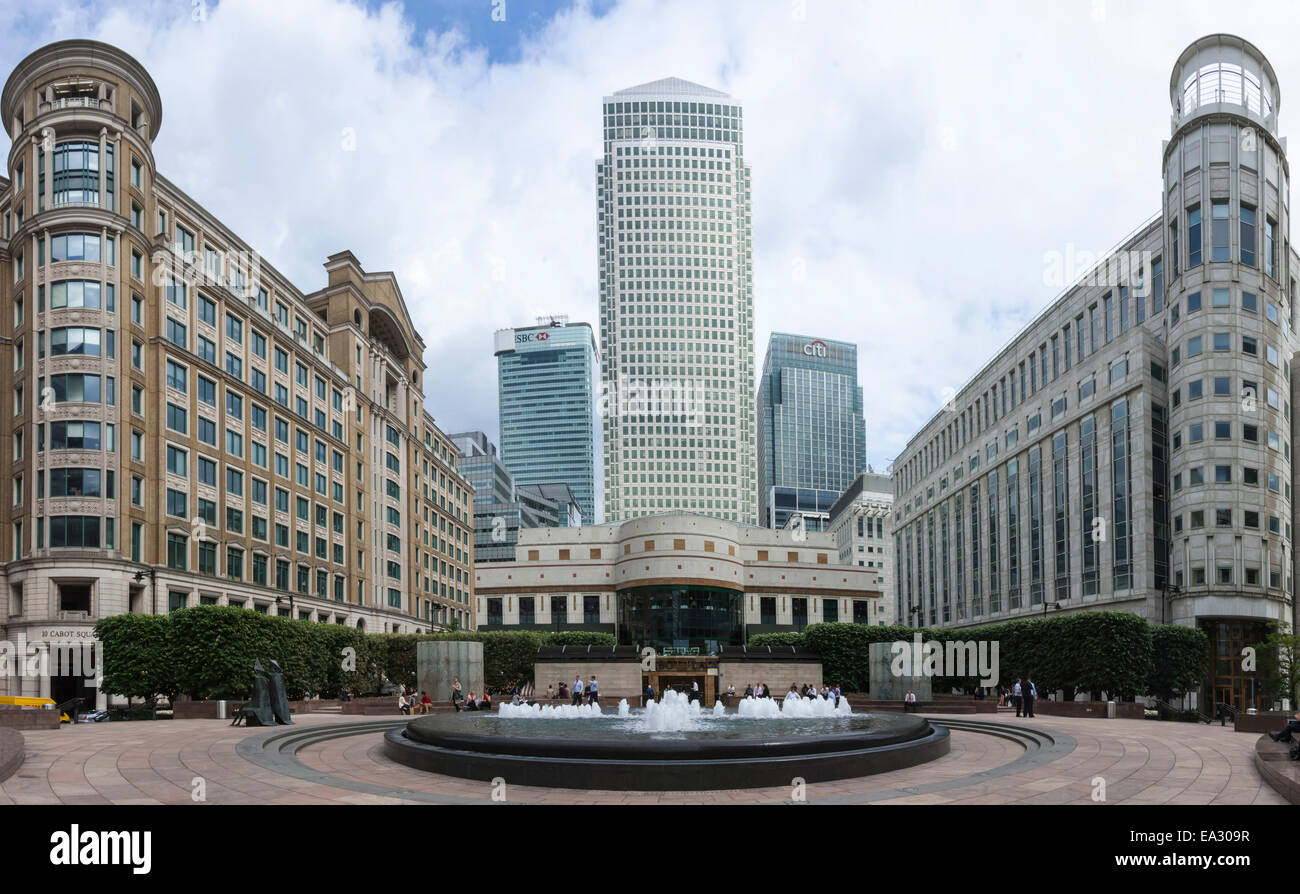 Cabot Square, Canary Wharf, Docklands, London, England, United Kingdom ...