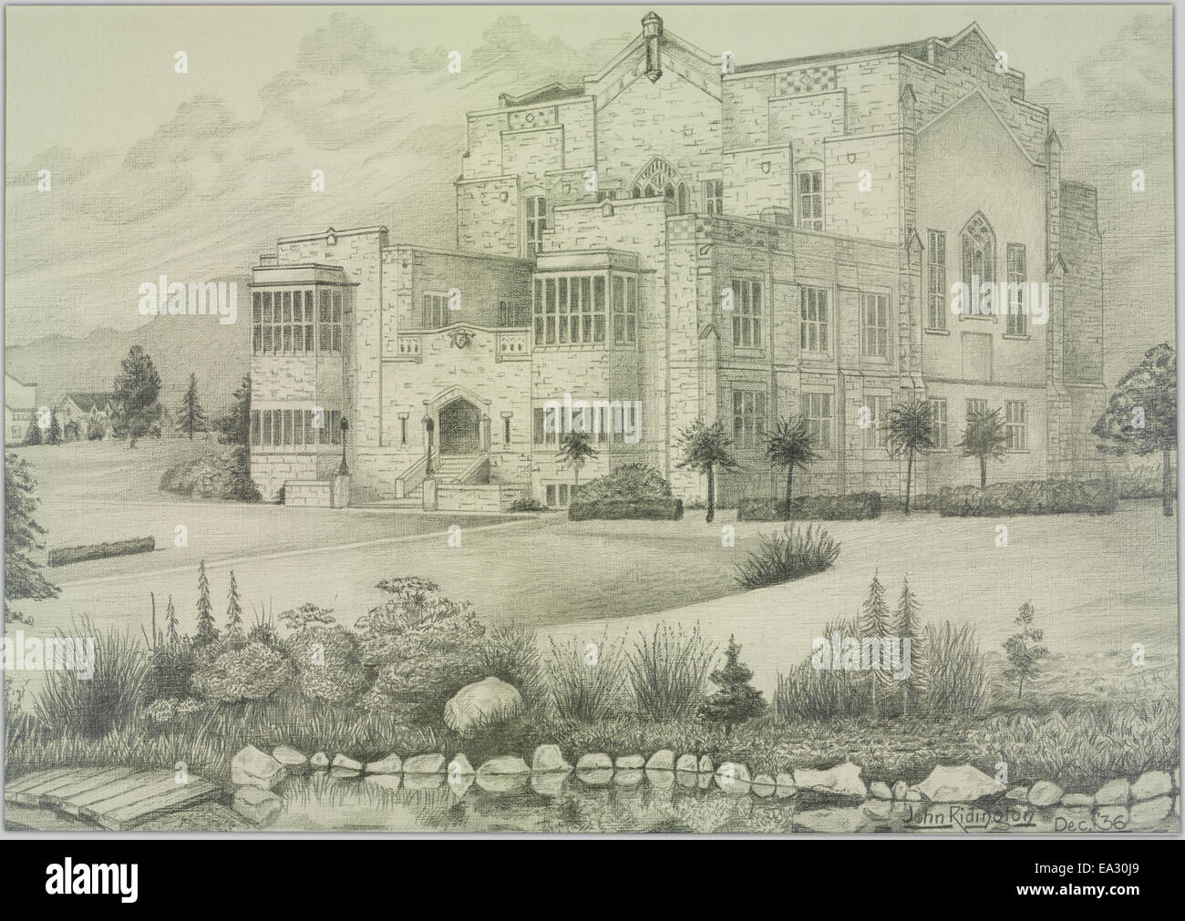 View of University of British Columbia Library Stock Photo - Alamy