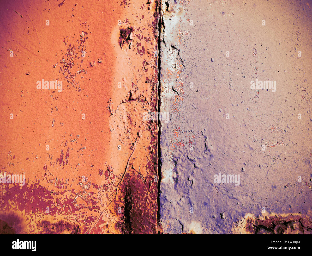 Rusted painted metal wall, close up background Stock Photo - Alamy