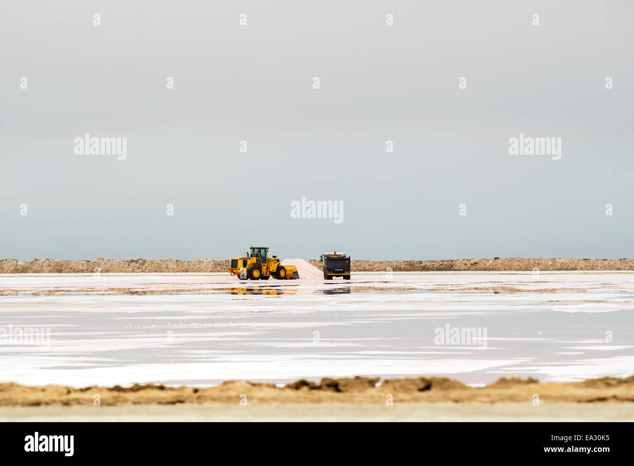 Salt pans at Walvis Bay Namibia Stock Photo - Alamy