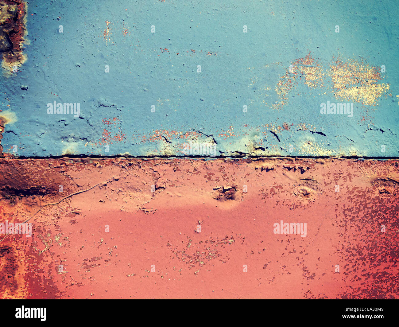 Rusted painted metal wall, close up background Stock Photo - Alamy