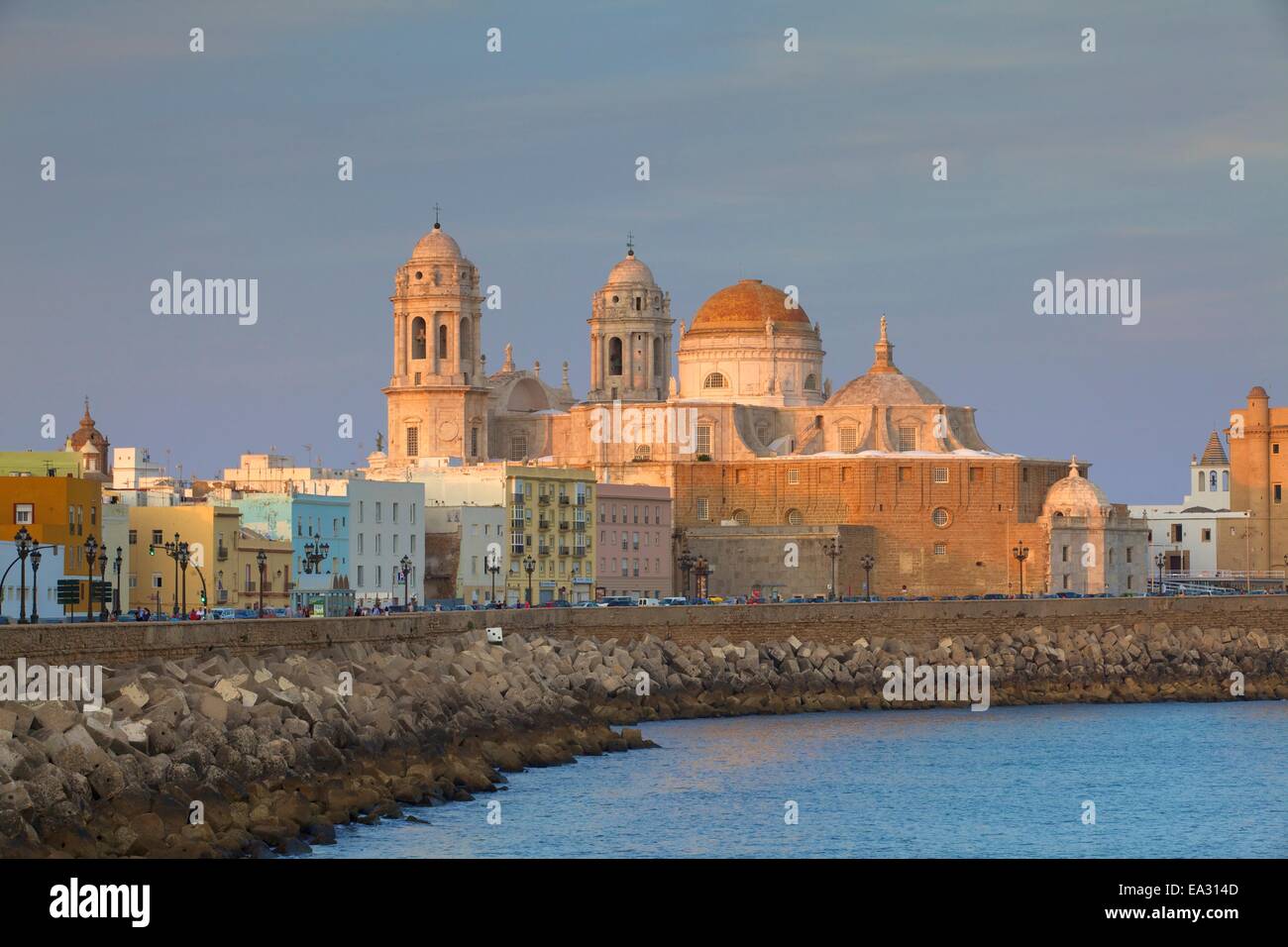 Church of Santa Cruz and Cathedral, Cadiz, Cadiz Province, Andalucia ...