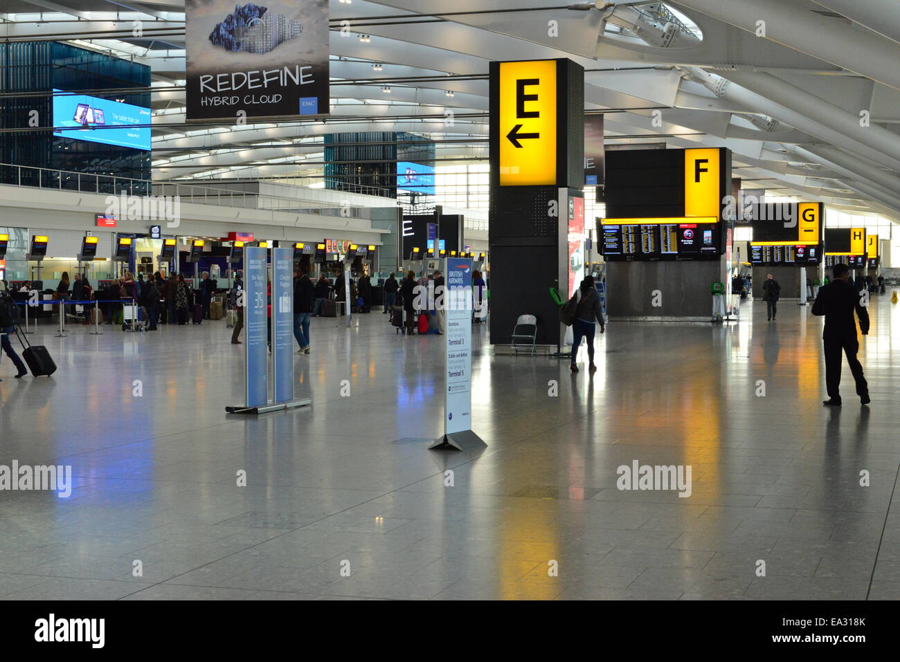 British Airways Teminal 5 at Heathrow Stock Photo - Alamy