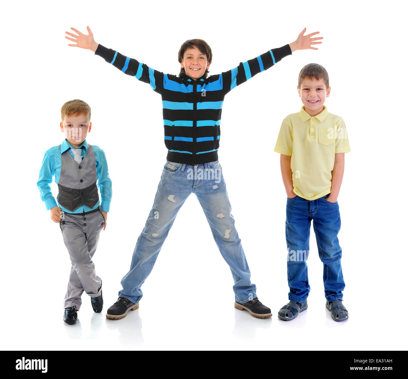 Group of children posing Stock Photo - Alamy