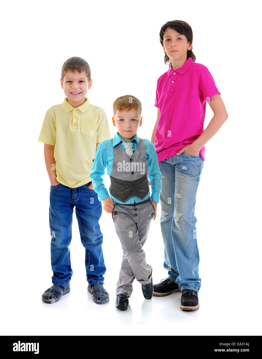 Group of children posing Stock Photo - Alamy