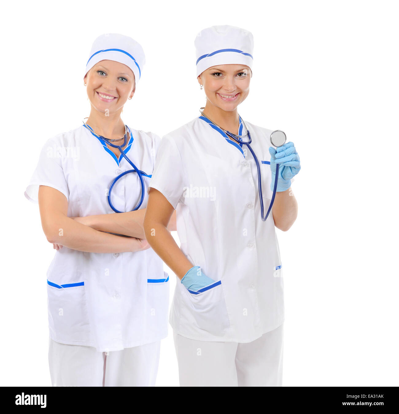 Smiling medical doctor woman Stock Photo - Alamy