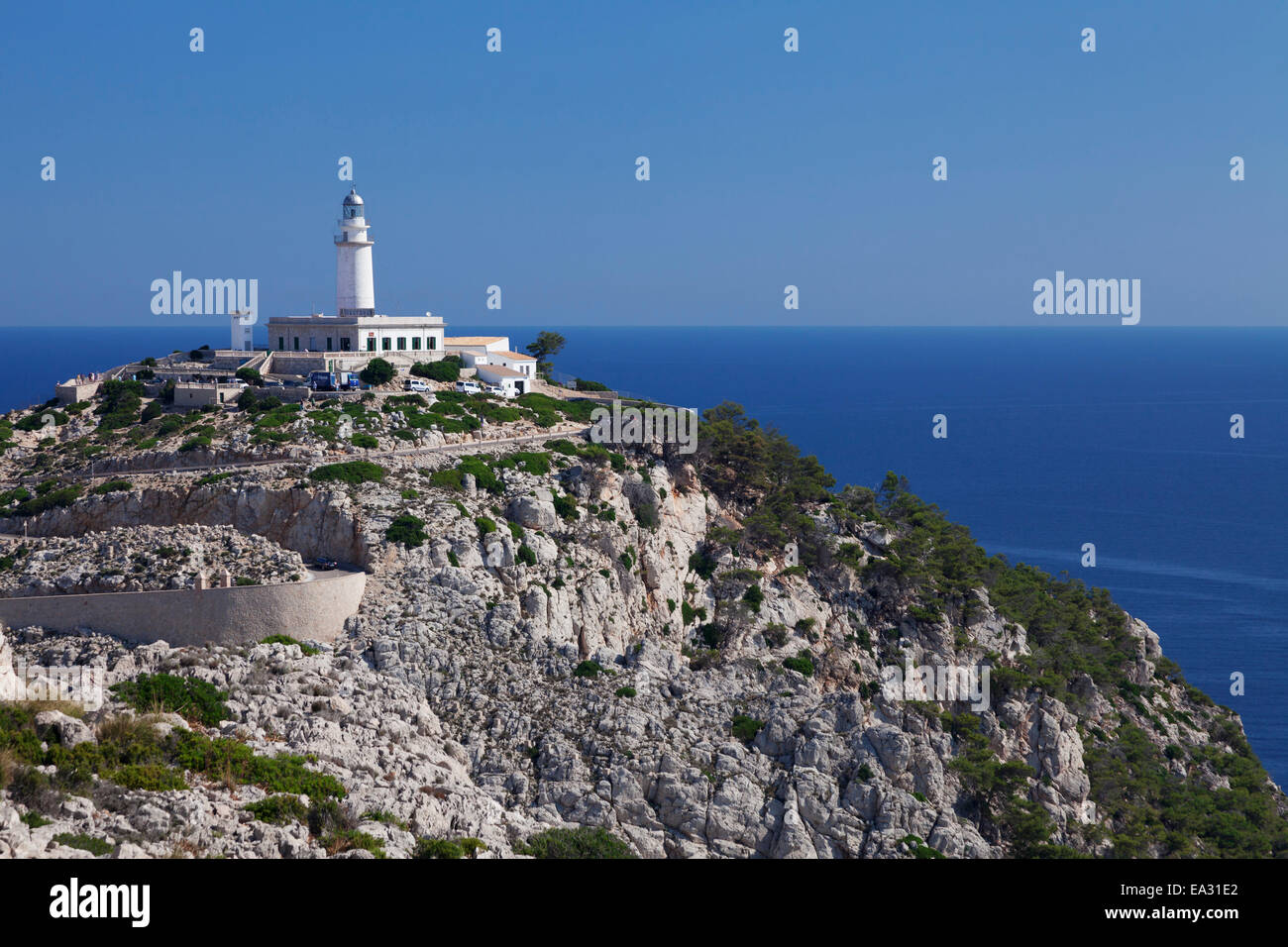Lighthouse at Cap de Formentor, Majorca (Mallorca), Balearic Islands ...