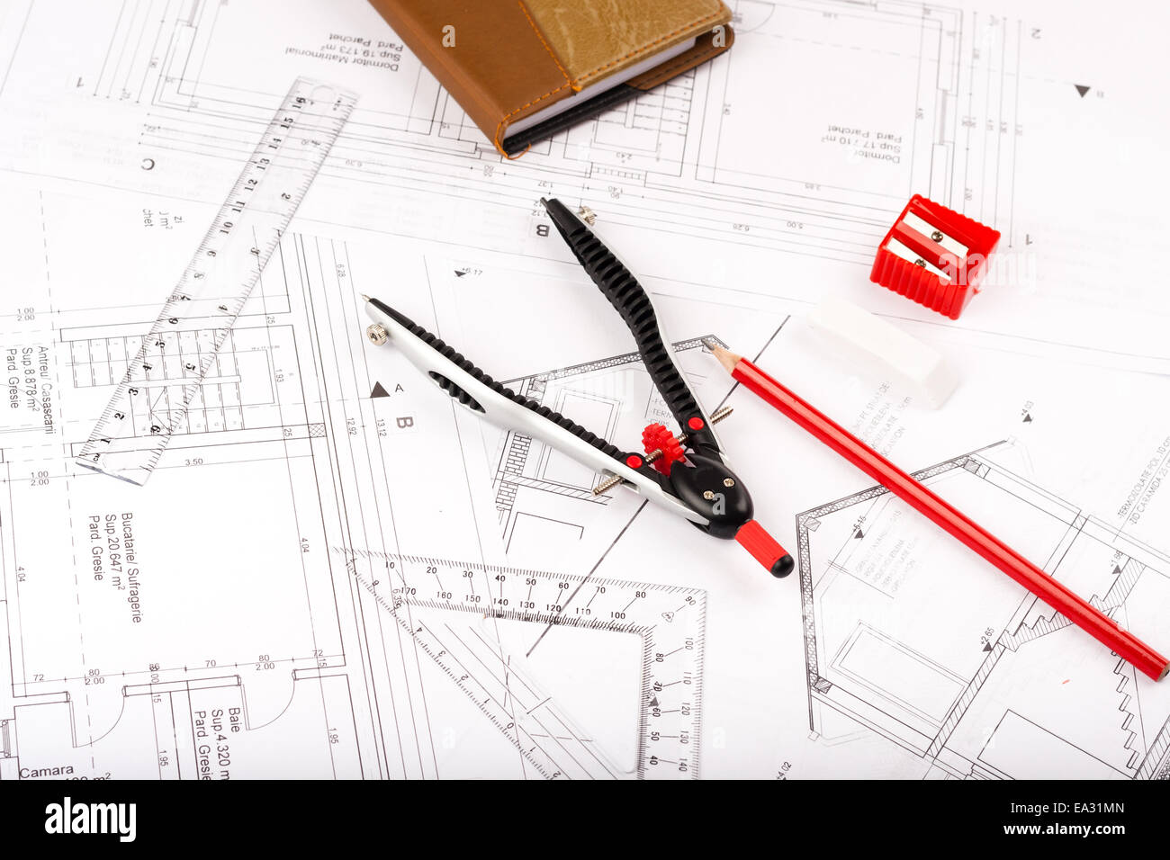 House graphic layout plan hi-res stock photography and images - Alamy
