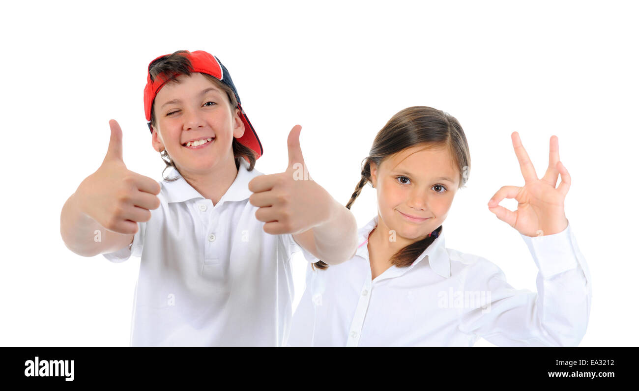 Group of children posing Stock Photo - Alamy
