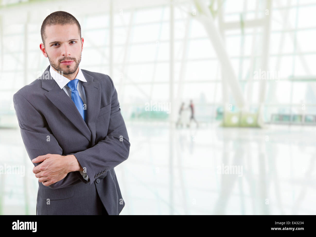 young business man portrait at the office Stock Photo - Alamy