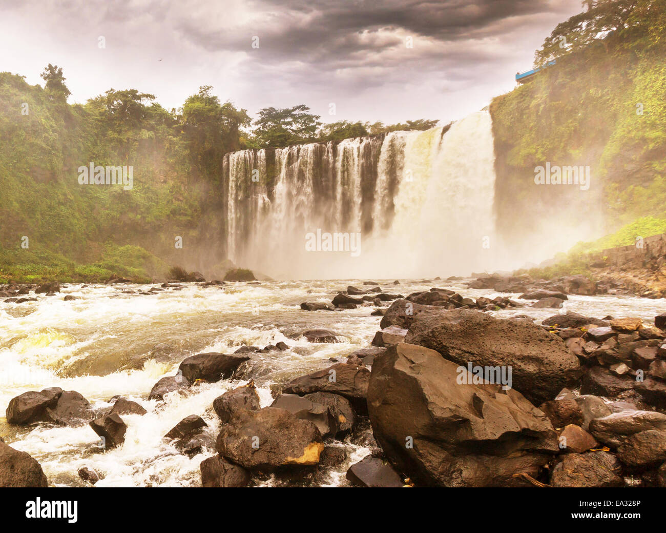 Waterfall in Mexico Stock Photo - Alamy