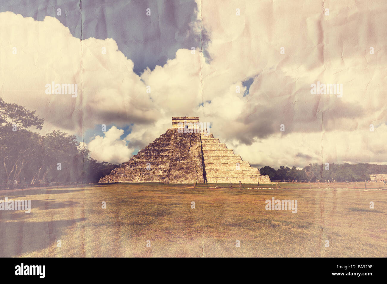 Pyramid in Mexico Stock Photo - Alamy