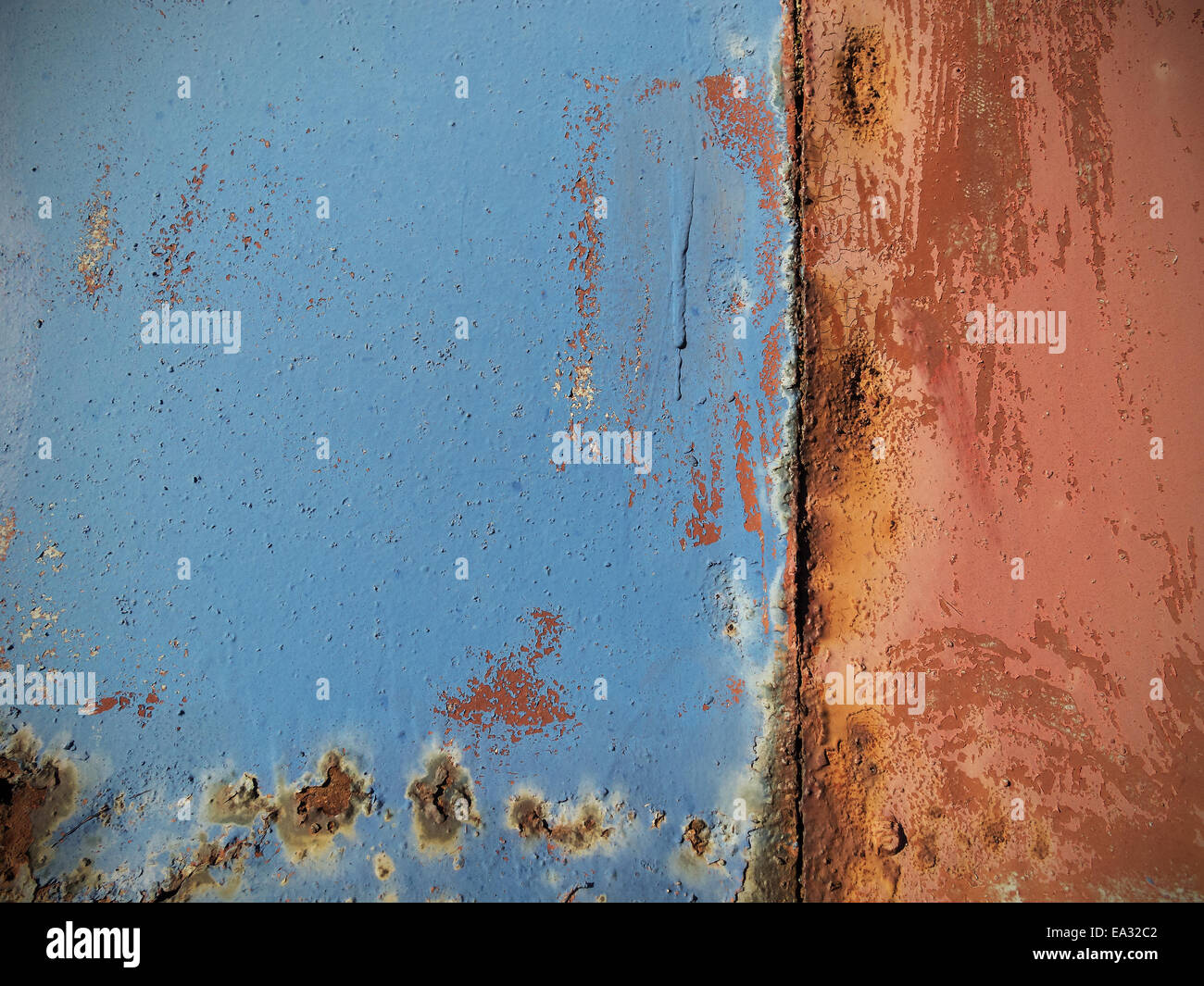 Rusted painted metal wall, close up background Stock Photo - Alamy