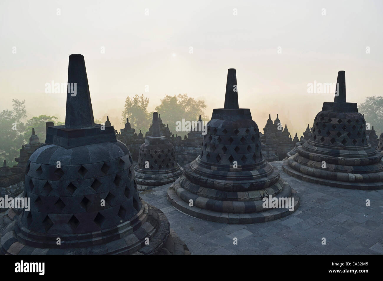 Borobodur, UNESCO World Heritage Site, Kedu Plain, Java, Indonesia ...