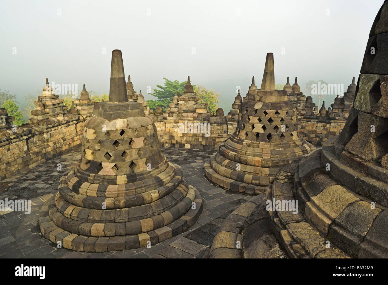 Borobodur, UNESCO World Heritage Site, Kedu Plain, Java, Indonesia ...
