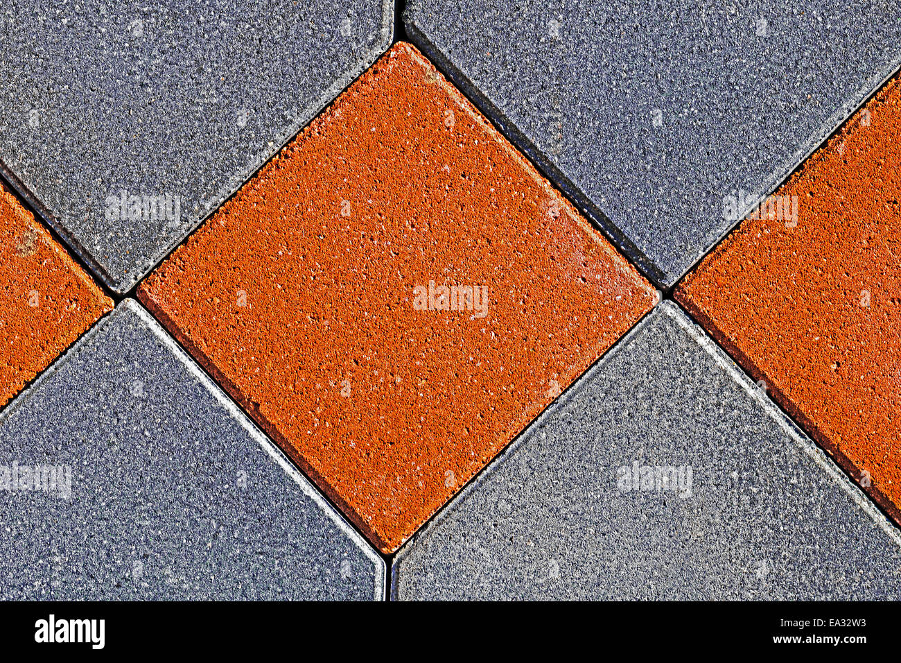 Paving stones of romb form and two colors Stock Photo - Alamy