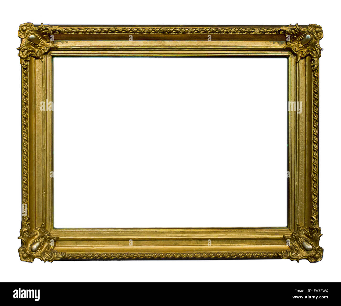 An elegant gold gilded frame Cut Out Stock Images & Pictures - Alamy