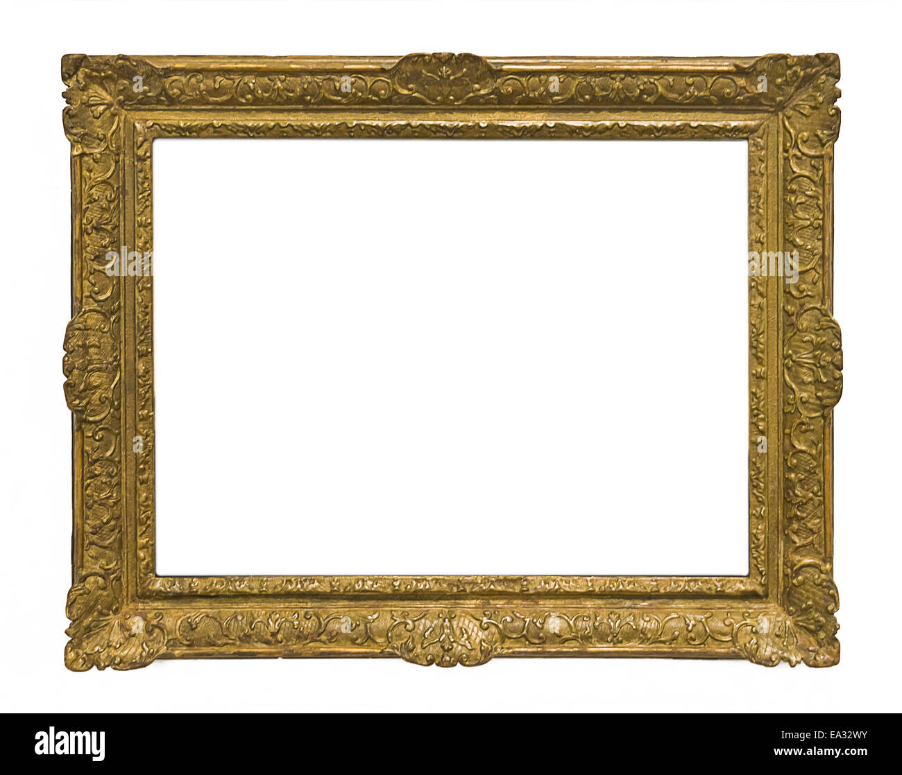 An elegant gold gilded frame Cut Out Stock Images & Pictures - Alamy