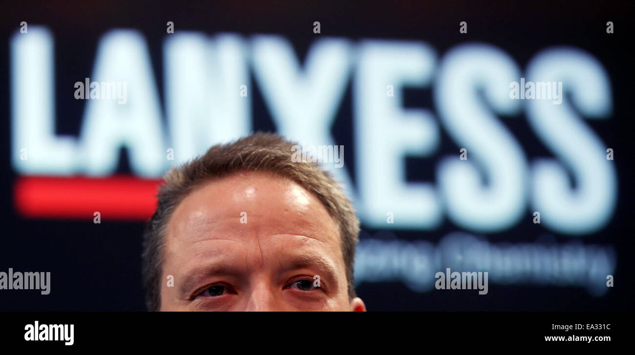 Cologne, Germany. 06th Nov, 2014. CEO of Lanxess AG Matthias Zachert ...
