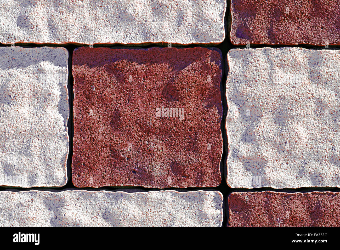 Detail of cobblestone sidewalk made of cubic stones Stock Photo - Alamy