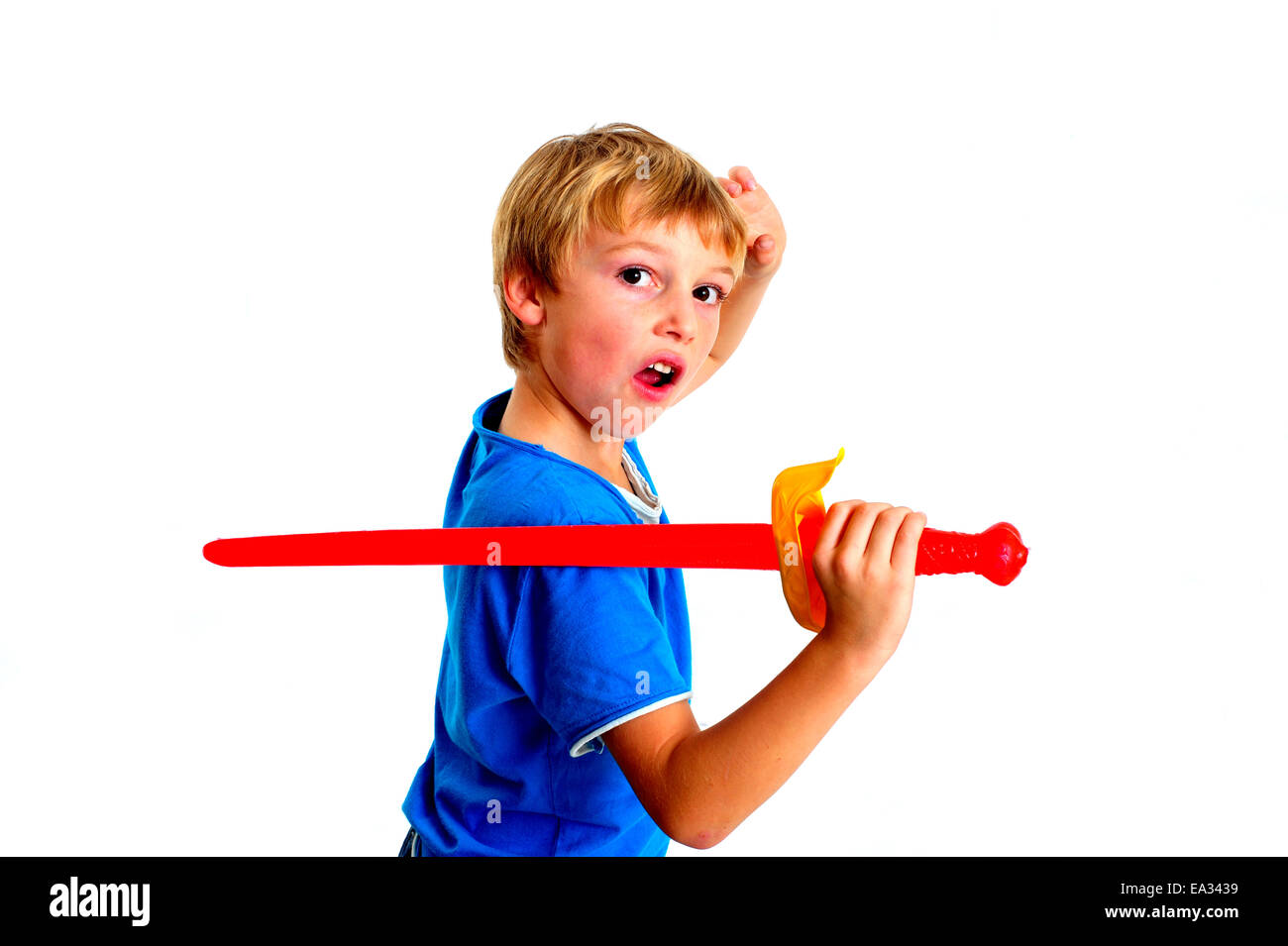 Child boy sword hi-res stock photography and images - Alamy