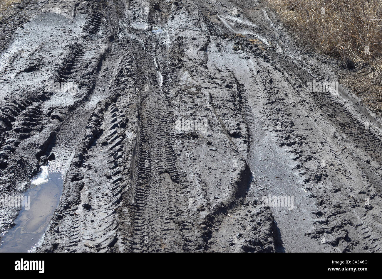Tire track patterns hi-res stock photography and images - Alamy