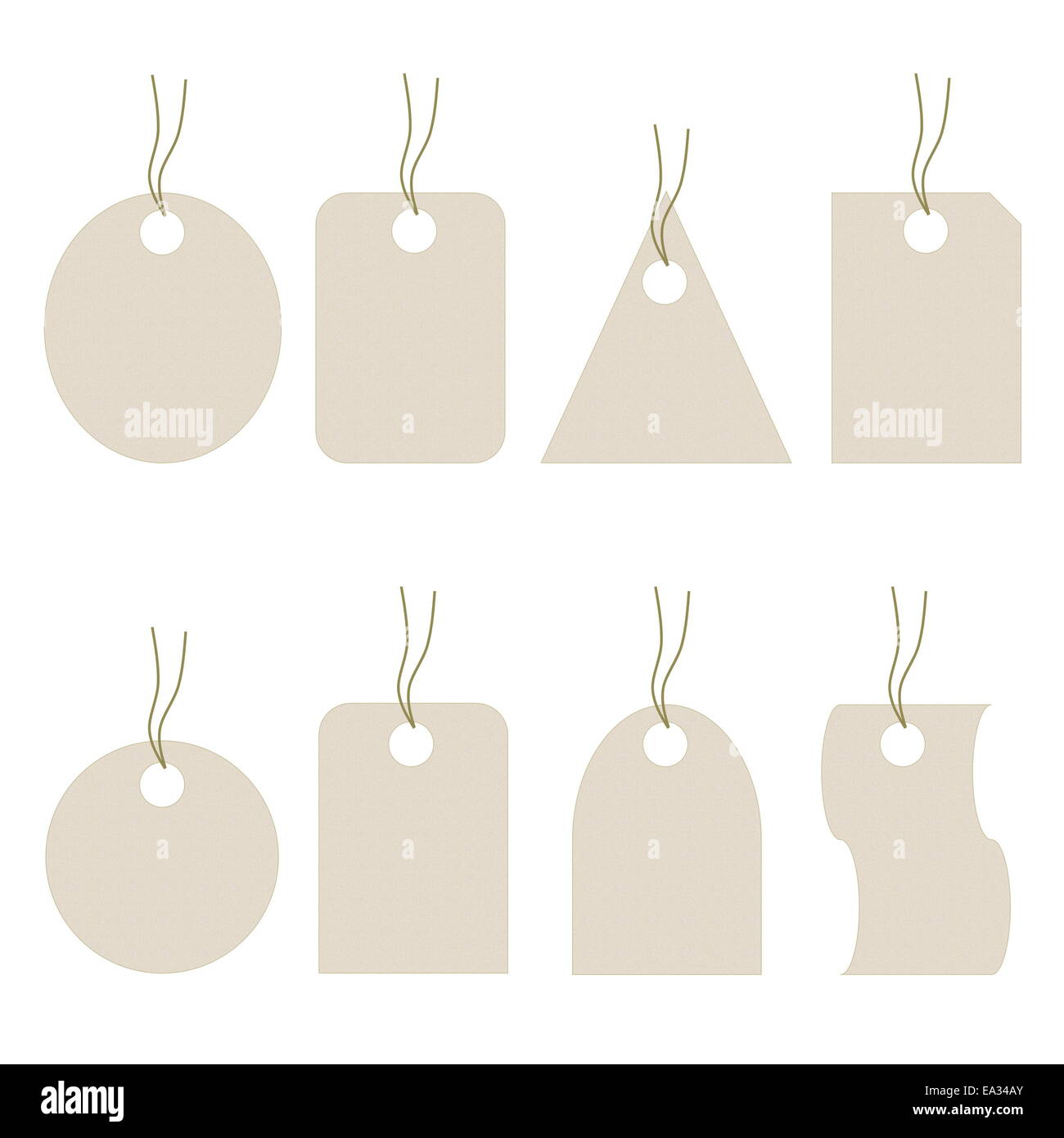 Set of recycled labels Stock Photo - Alamy