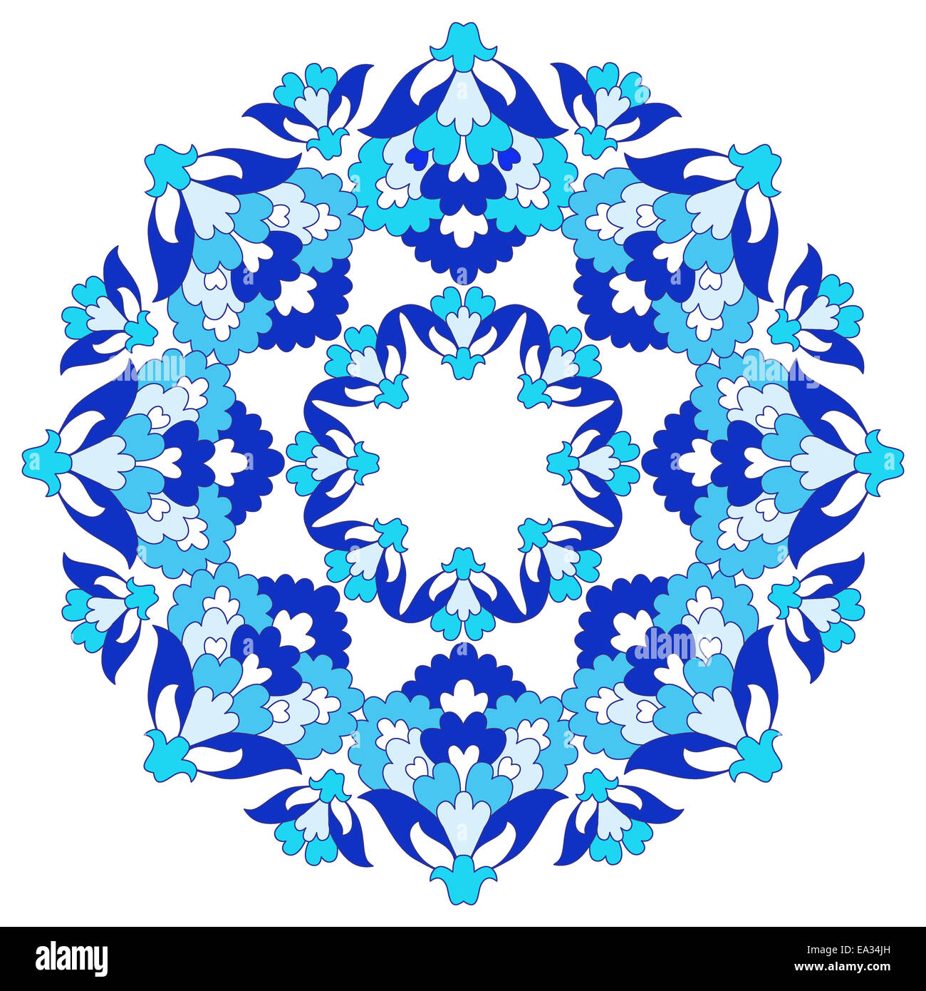 Ottoman motifs design series with six Stock Photo - Alamy