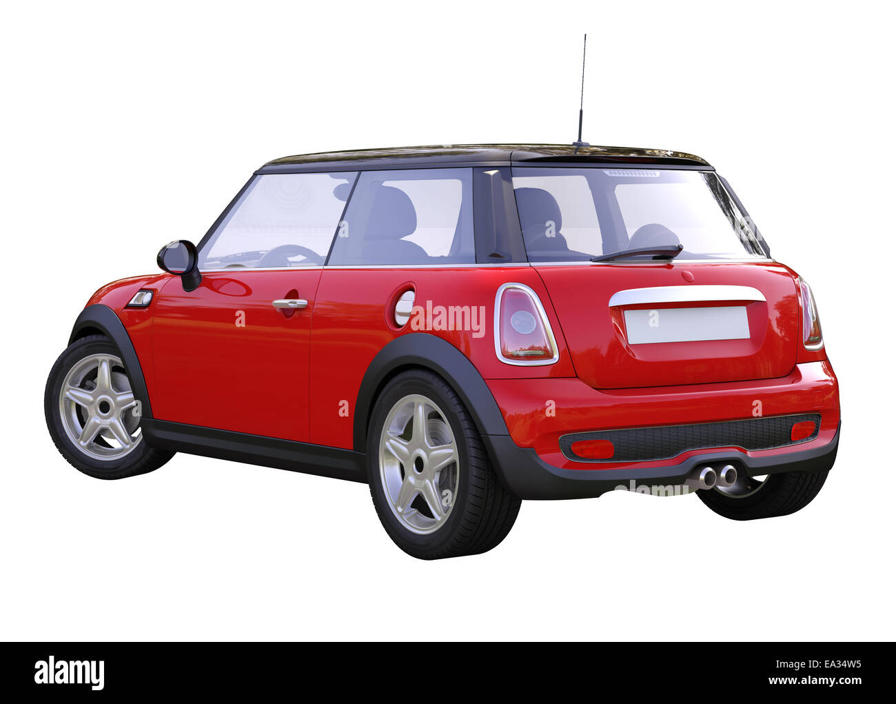 Modern compact car isolated Stock Photo - Alamy