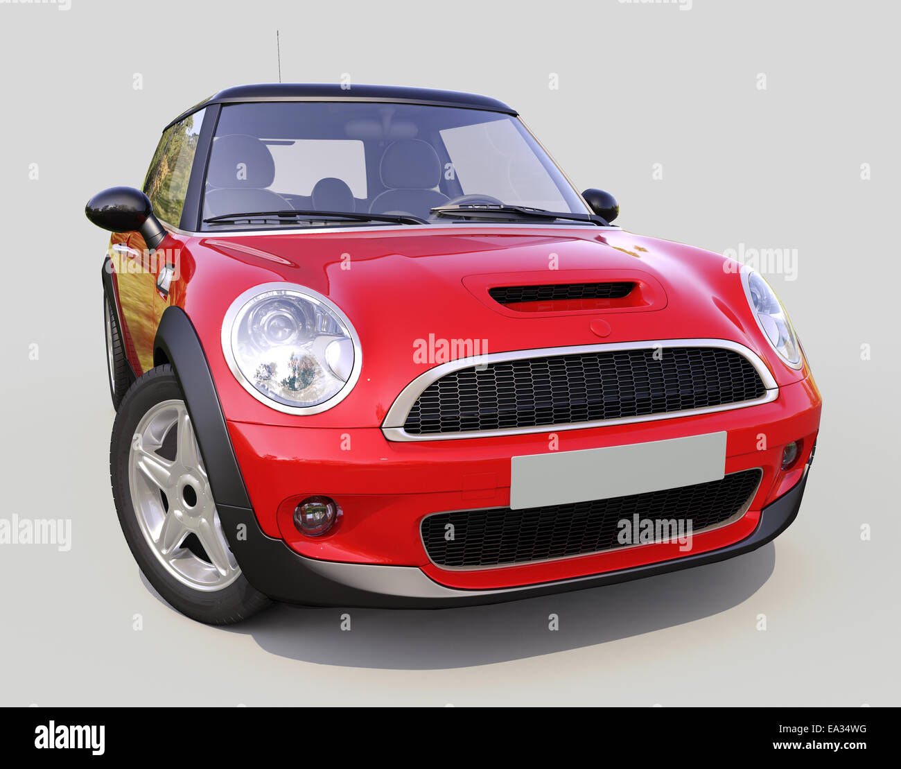 Modern compact car Stock Photo - Alamy