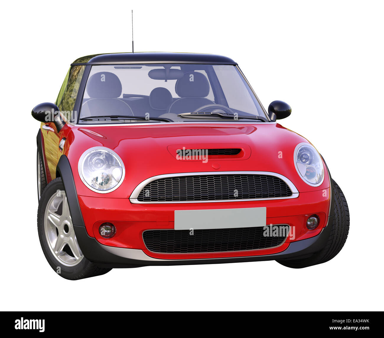 Modern compact car isolated Stock Photo - Alamy