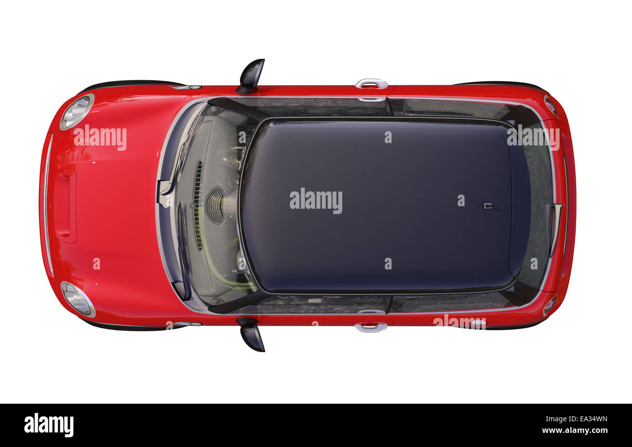 Modern compact car isolated Stock Photo - Alamy