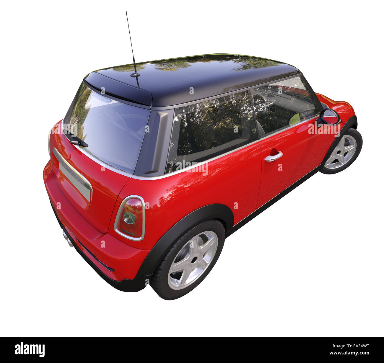 Modern compact car isolated Stock Photo - Alamy