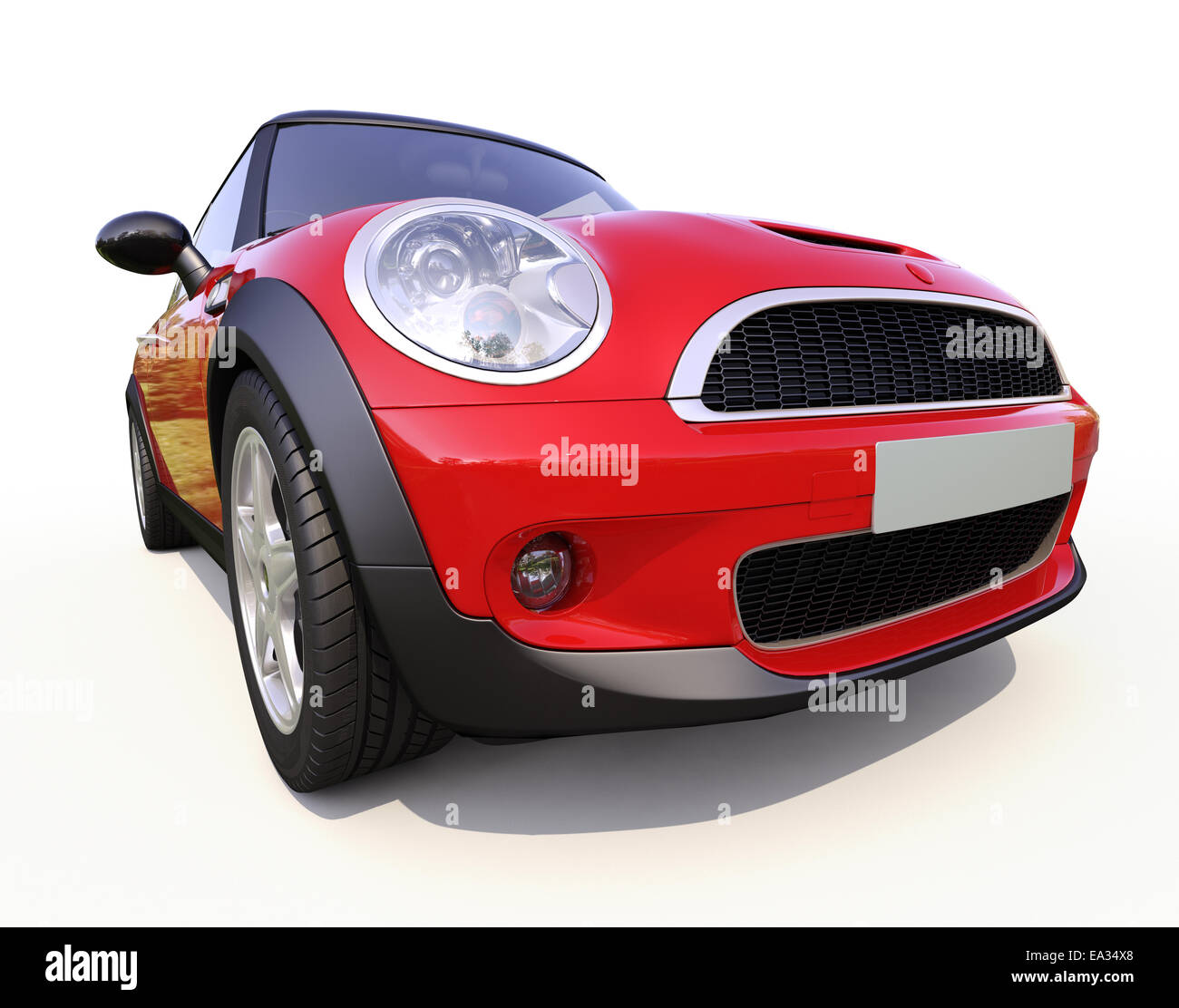 Modern compact car Stock Photo - Alamy