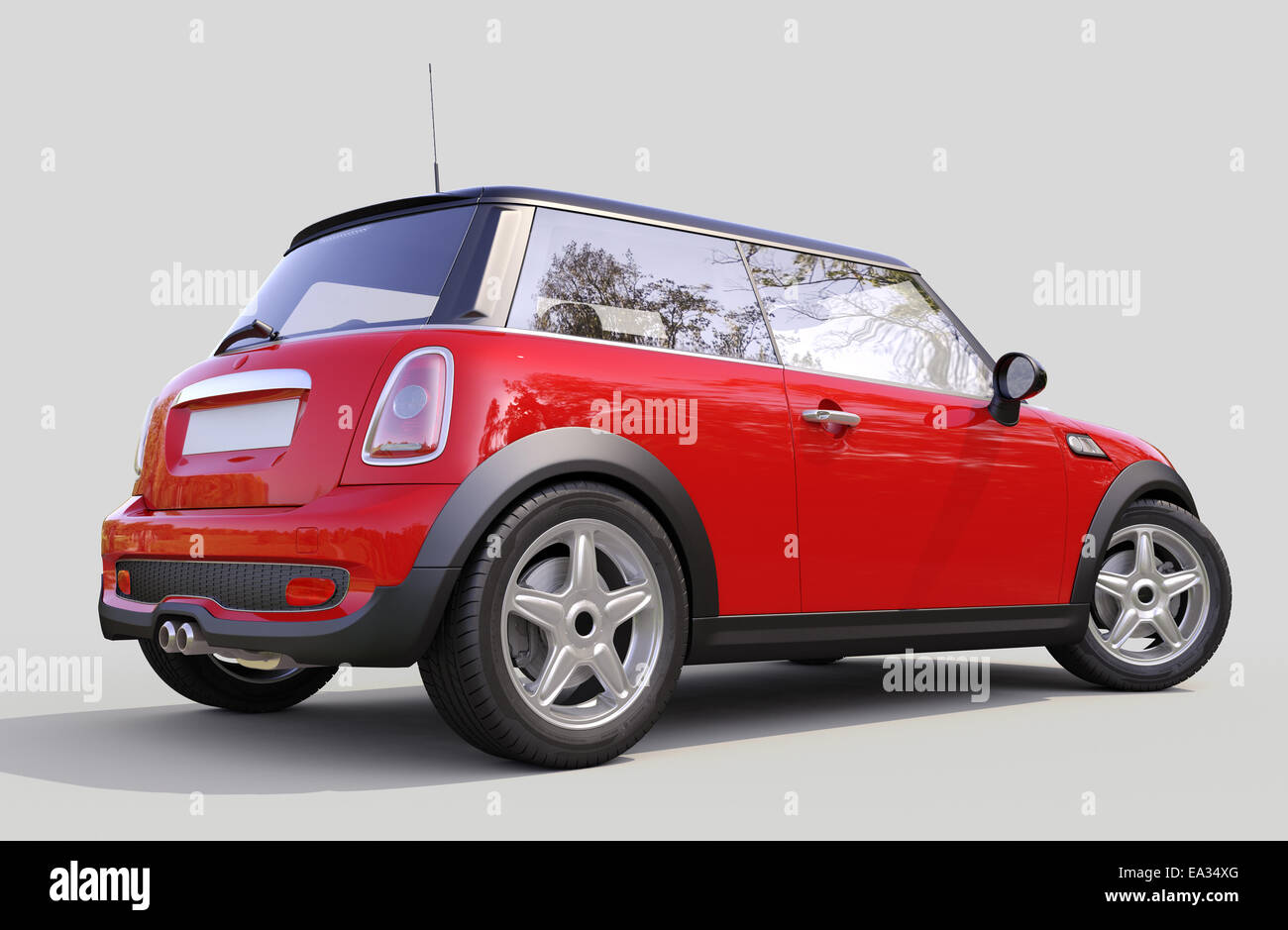 Modern compact car Stock Photo - Alamy