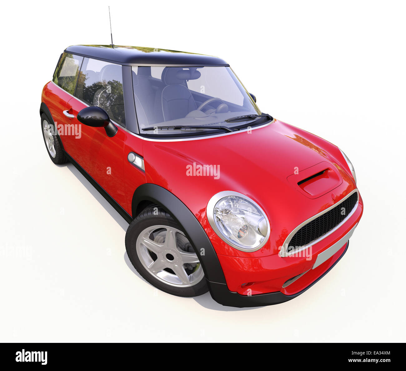 Modern compact car Stock Photo - Alamy